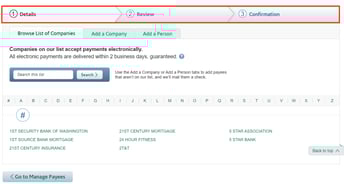 How do I set up web bill pay?