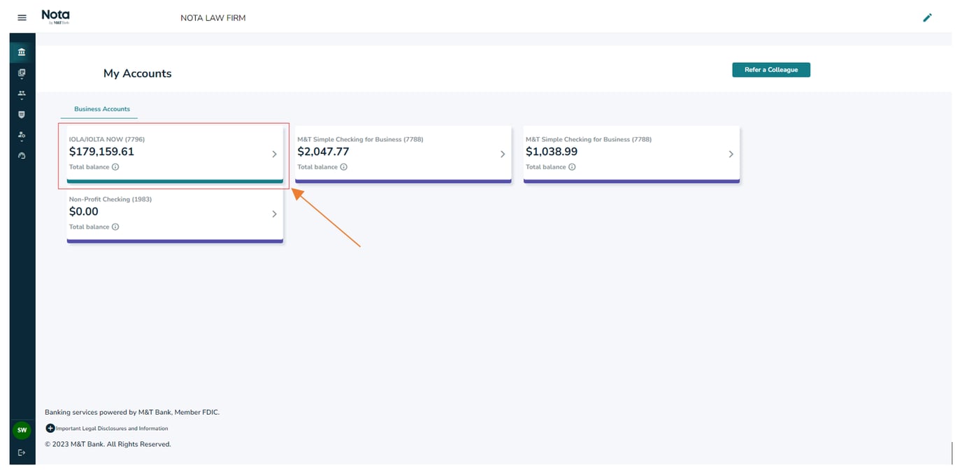 How do I navigate the Nota Dashboard?
