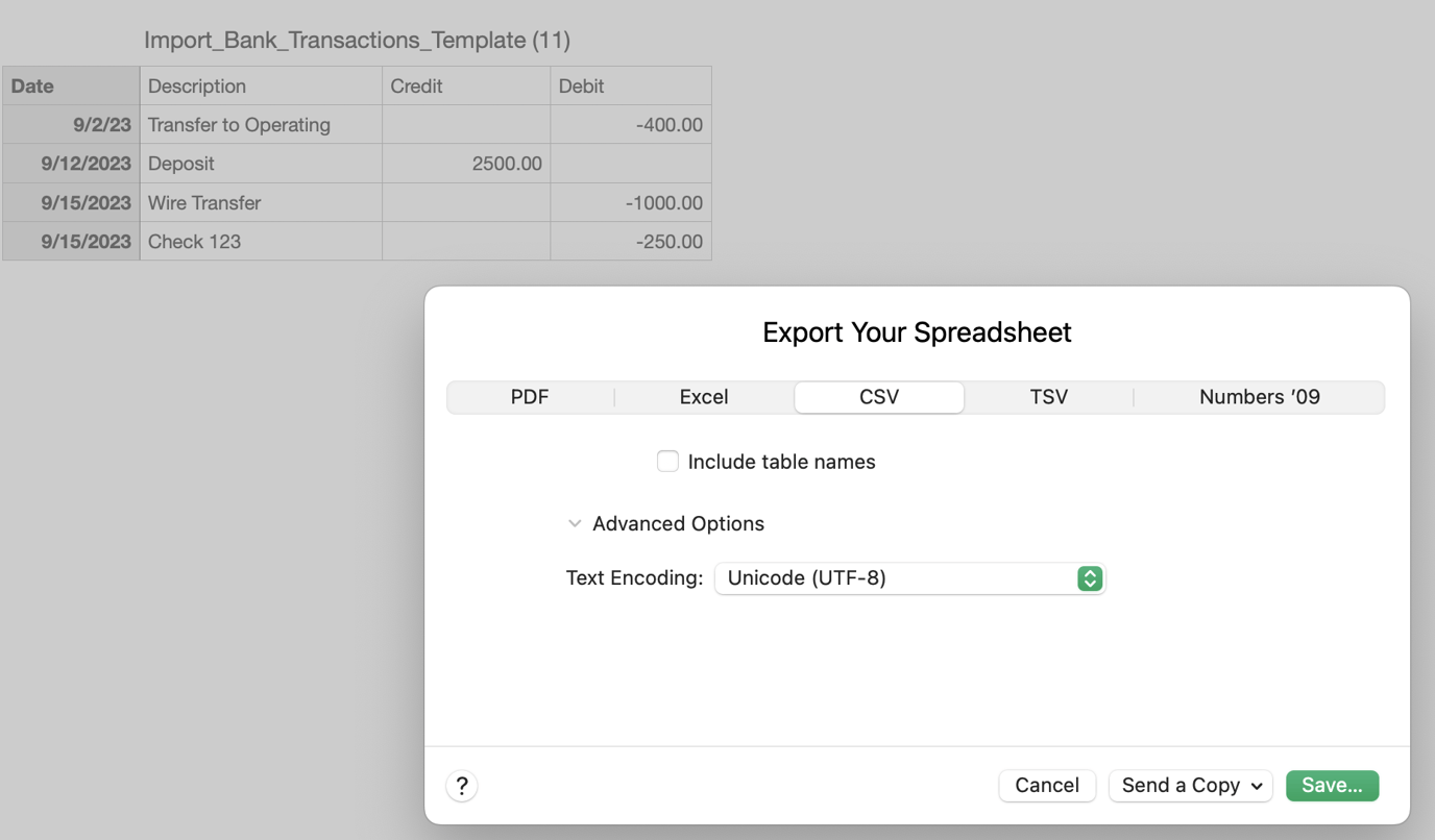 How do I manually import bank transactions?