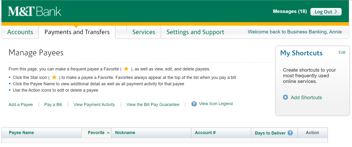 How do I set up web bill pay?