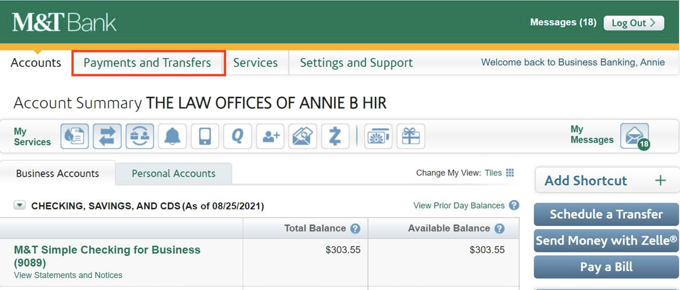 How do I set up web bill pay?
