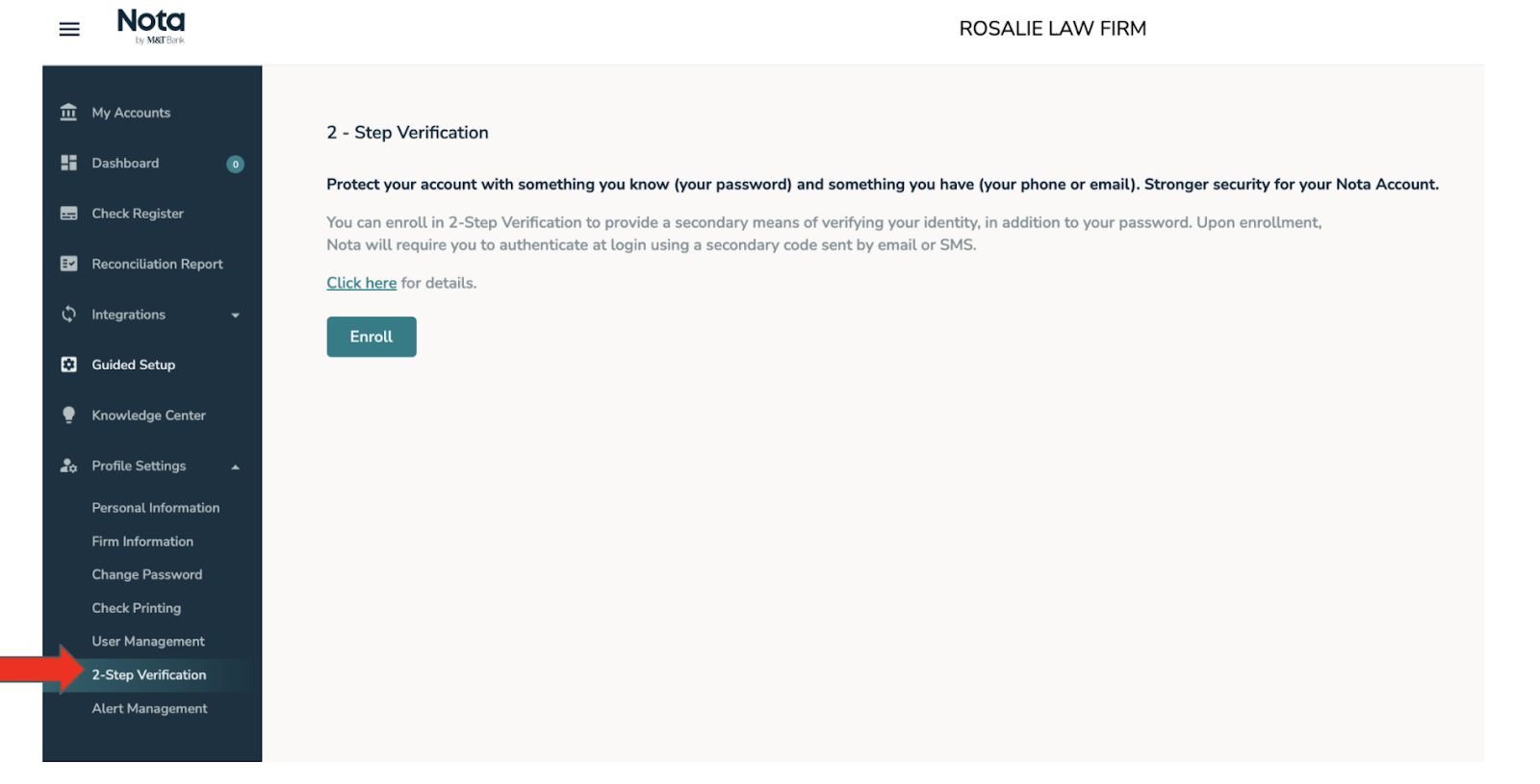 How do I enroll in 2-Step Verification for login?